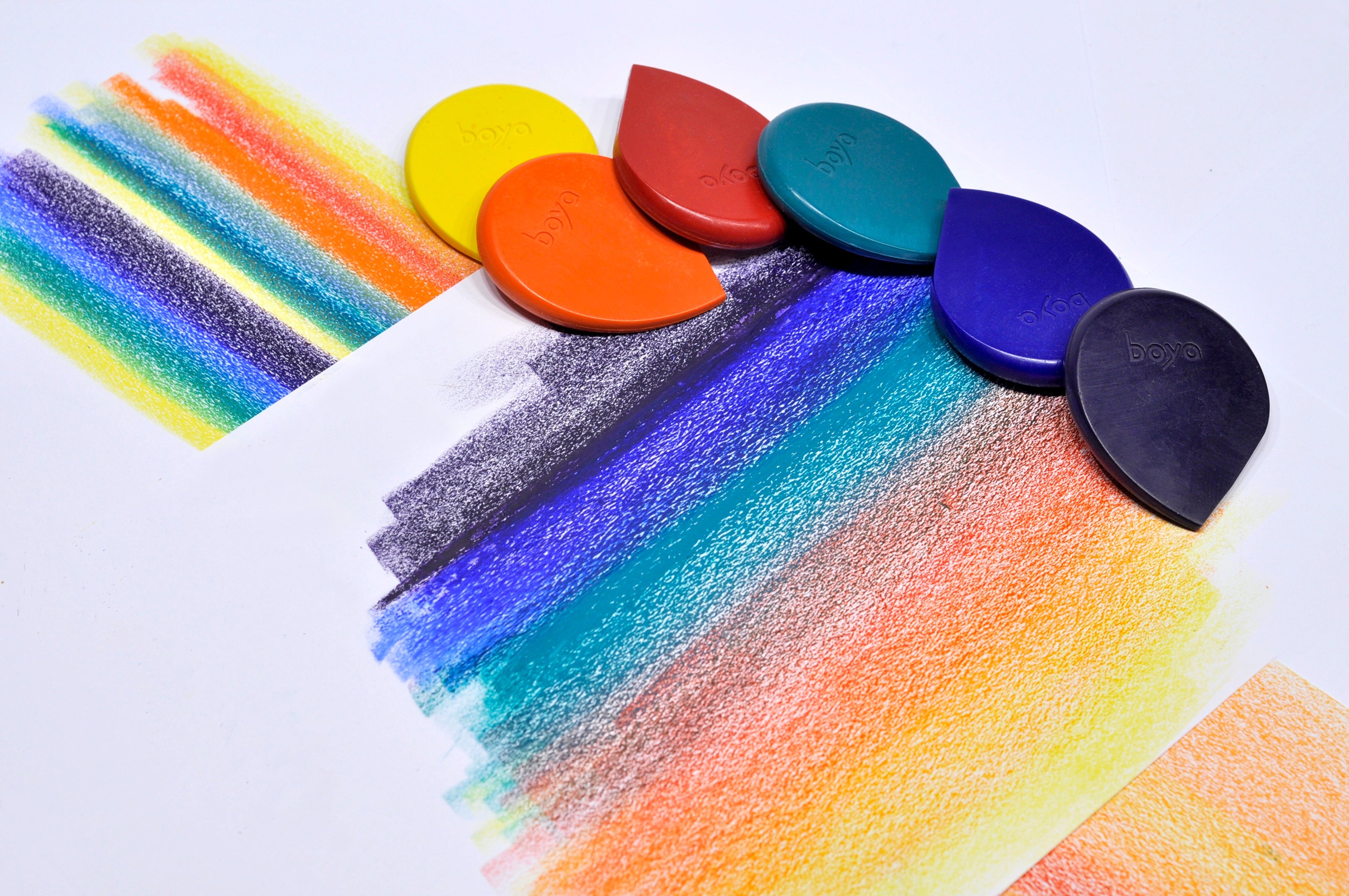 Boya Crayons - Rainbow Six Set – Artgecko Sketch